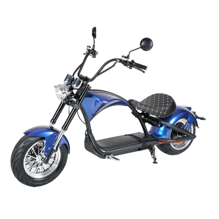 E-Chopper M1P, Metallic Blå MIDLERTIDIGT UDSOLGT - e-racer.dk